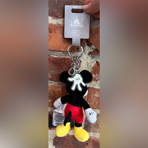 Disney | Accessories | Disney Parks Mickey Mouse Plush Keychain With ...